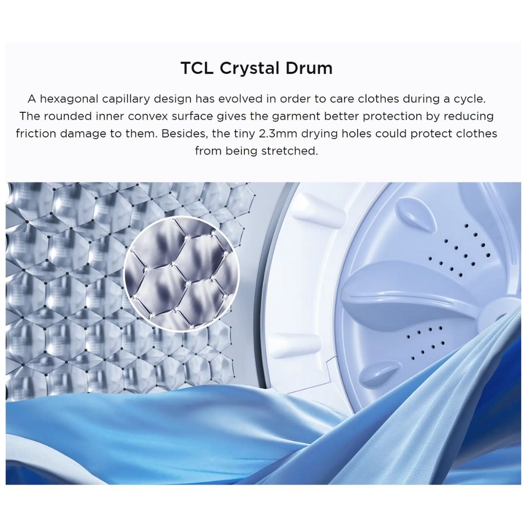TCL F7 Series Top Loading Washer (8kg) TWA80-F307GM-09/(10kg) TWA100 ...