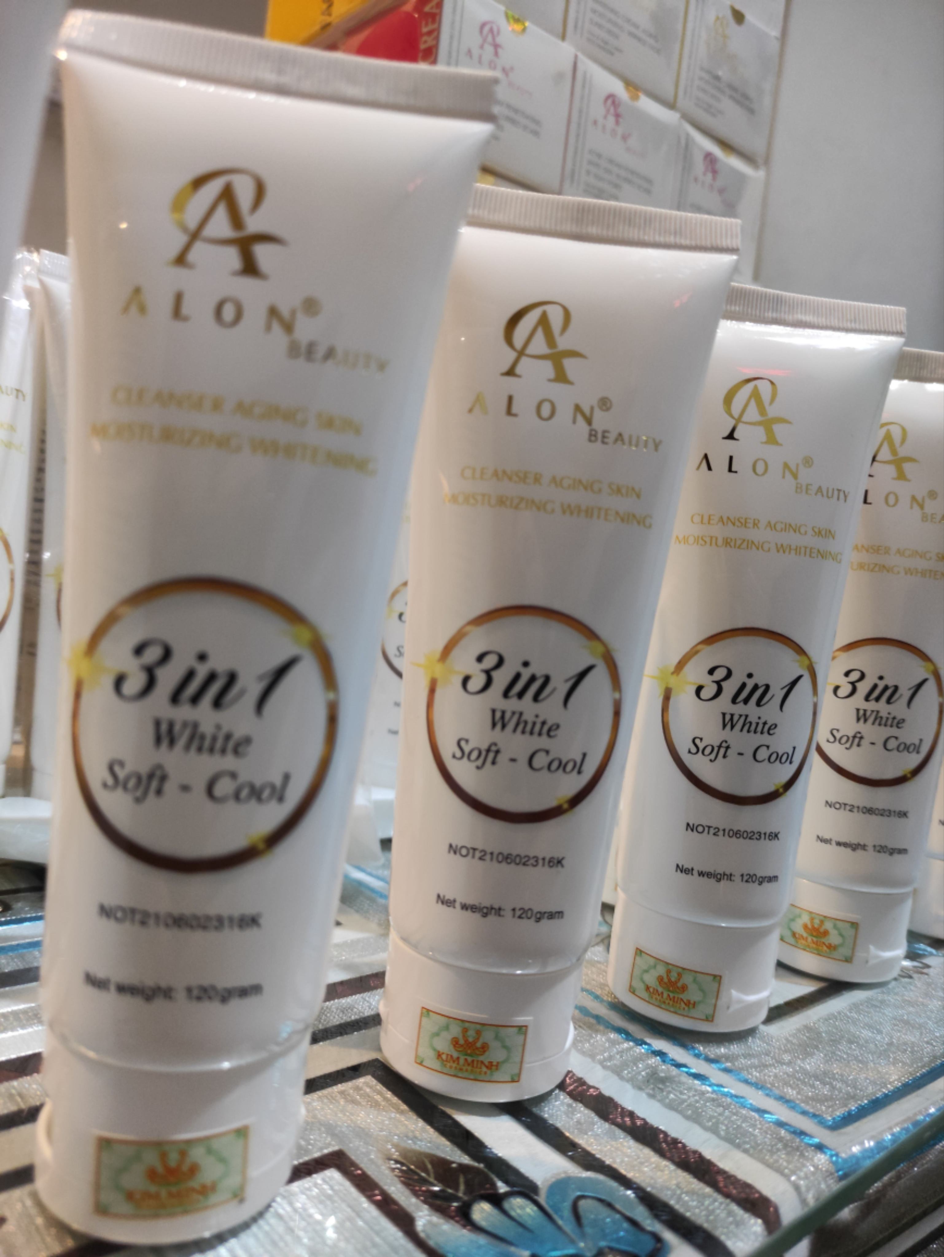 {{ NEW!! }} ALON BEAUTY CLEANSER 3 IN 1 White+Soft+Cool (50g/120g ...