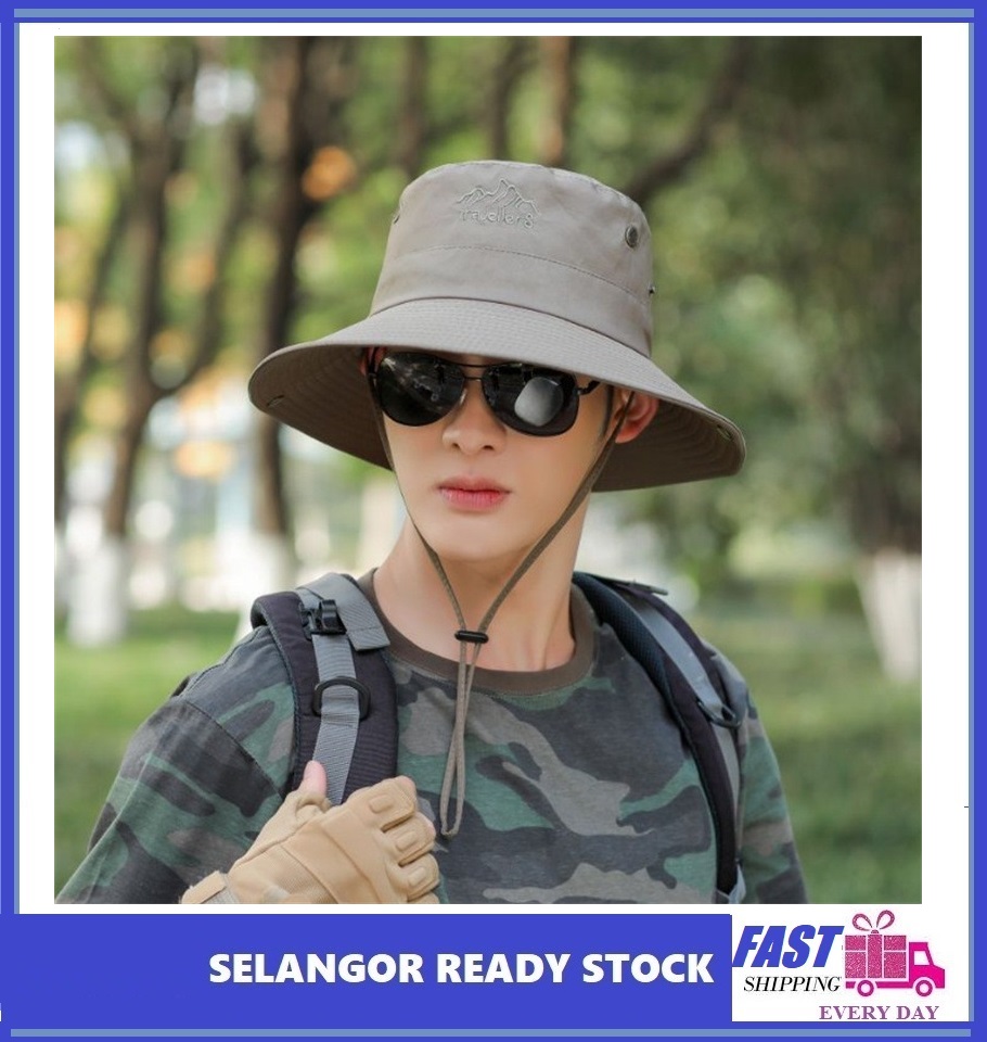 SELANGOR Topi Nelayan UnisexBrimless Safari Military Farmers Cap Sun ...