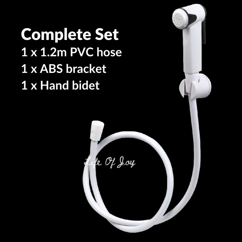 PVC Hand Bidet Set PVC Spray Hand Bidet Flexible Hose and Wall Bracket ...