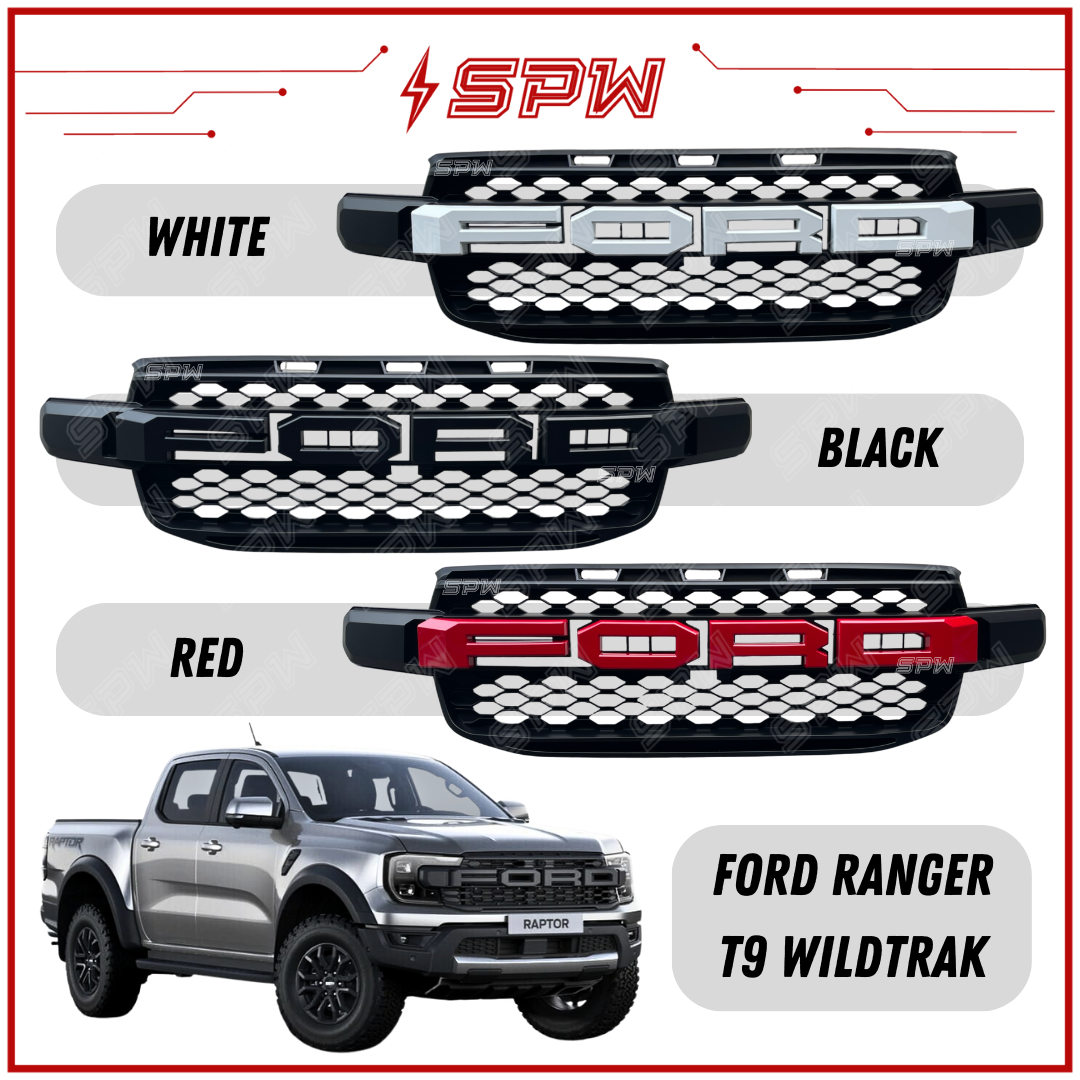 Ford Ranger T9 (2022-2024) Raptor Front Grill Wildtrak XLT Plus Grilles ...