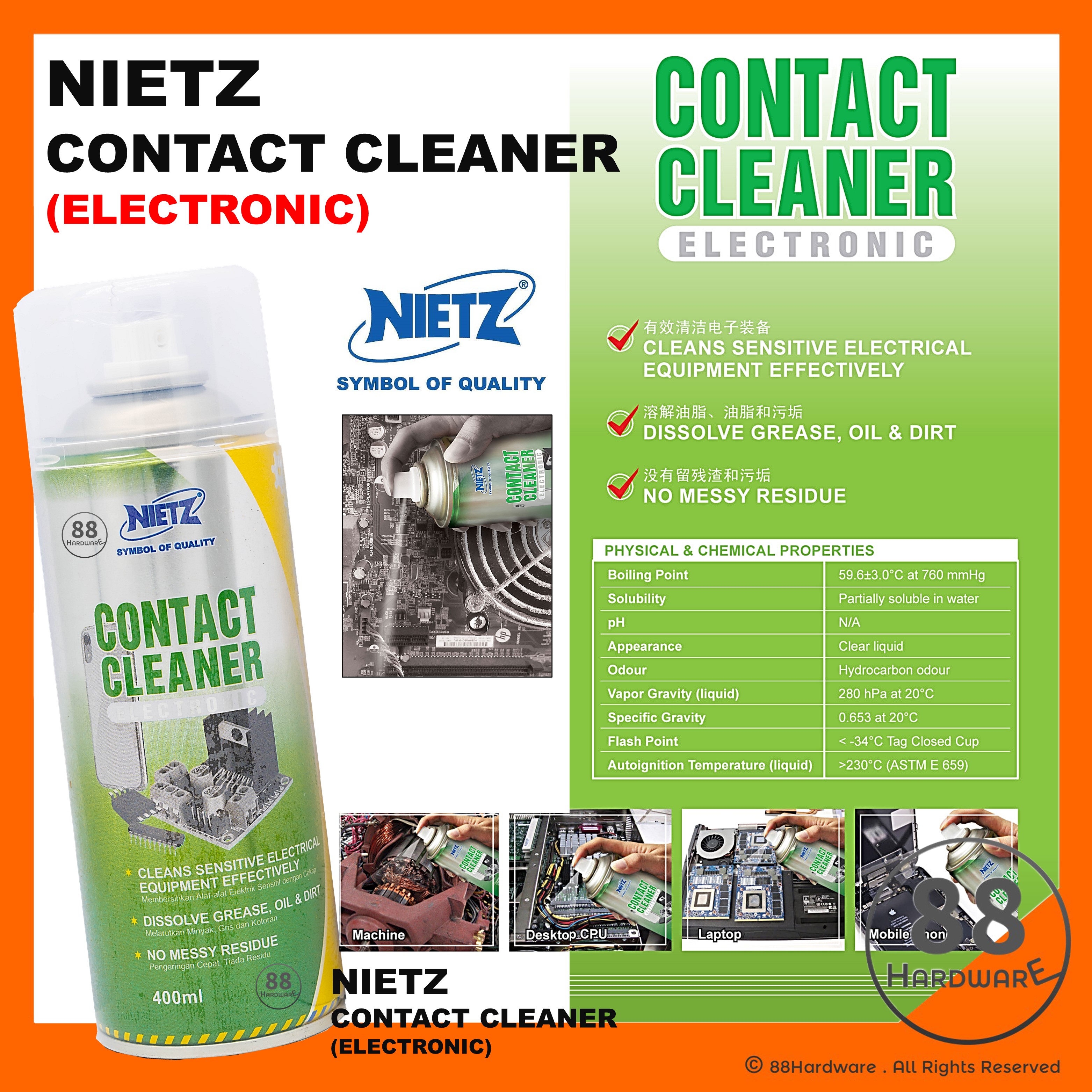 NIETZ SPRAY LUBIRCANT / N10 / DEGREASER / SPRAY GREASE / CONTACT ...