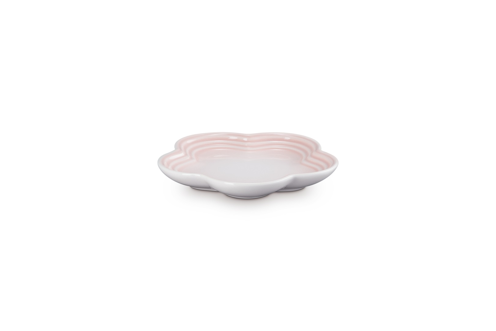 Le Creuset Stoneware Flower Plate - Shell Pink (14cm) | Shopee Malaysia