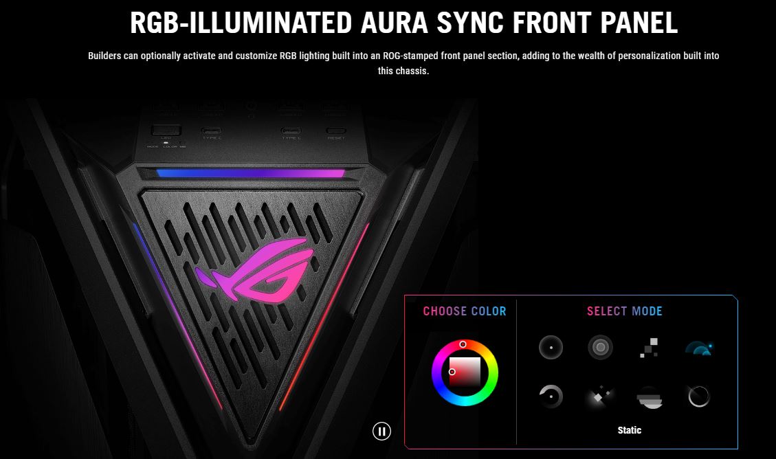 Asus ROG HYPERION GR701 (Black / White) E-ATX / ROG Z11 Mini-ITX ...