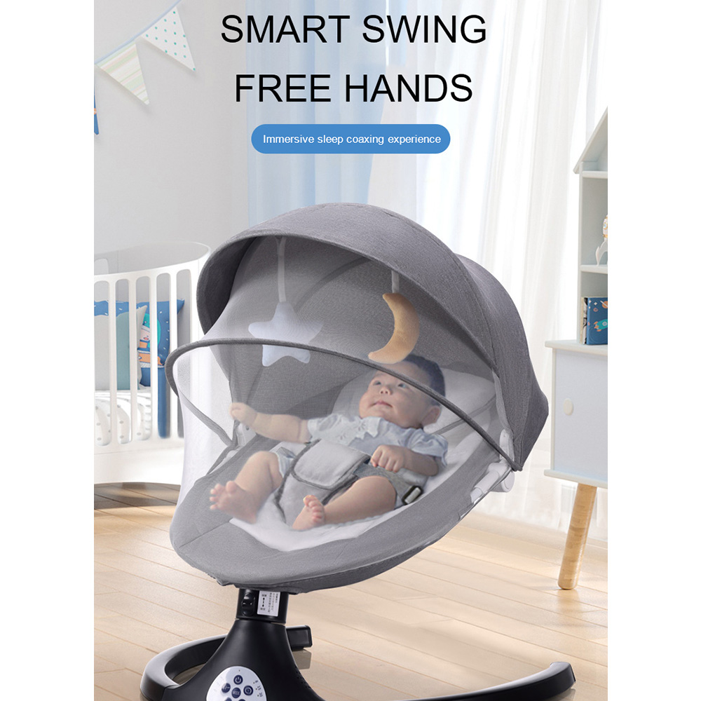 SwissThomas Mastela 3IN1 Baby Swing Newborn Mosquito Auto Swing Leaf ...
