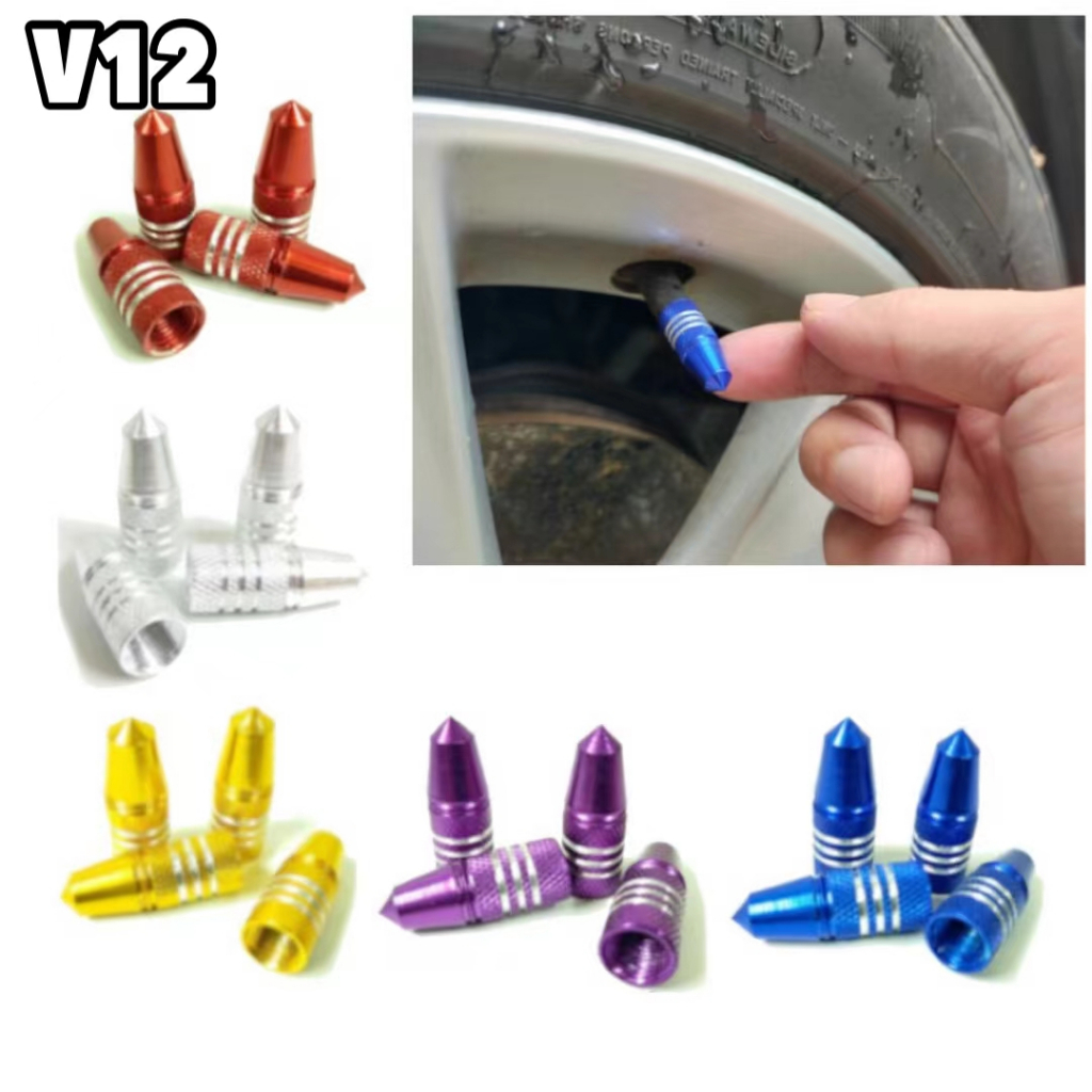 4Pcs Car Motor Tayar Valve Cap Nut Kereta Basikal Tire Tyre Valve Glow ...