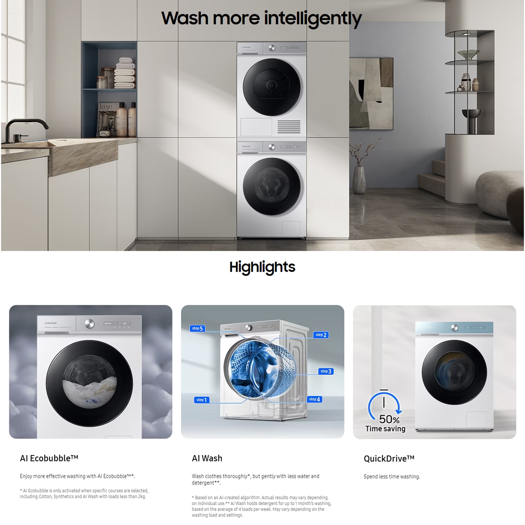 Samsung 13KG Bespoke AI Front Load Washing Machine with AI Ecobubble ...