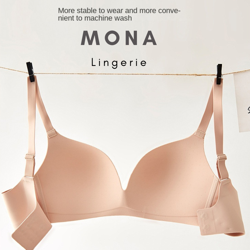 Seamless Bra Tanpa Dawai Span Nipis Bra Non Wired Baju Dalam Wanita Bra Wireless AB Cup 内衣无钢圈小胸 ...