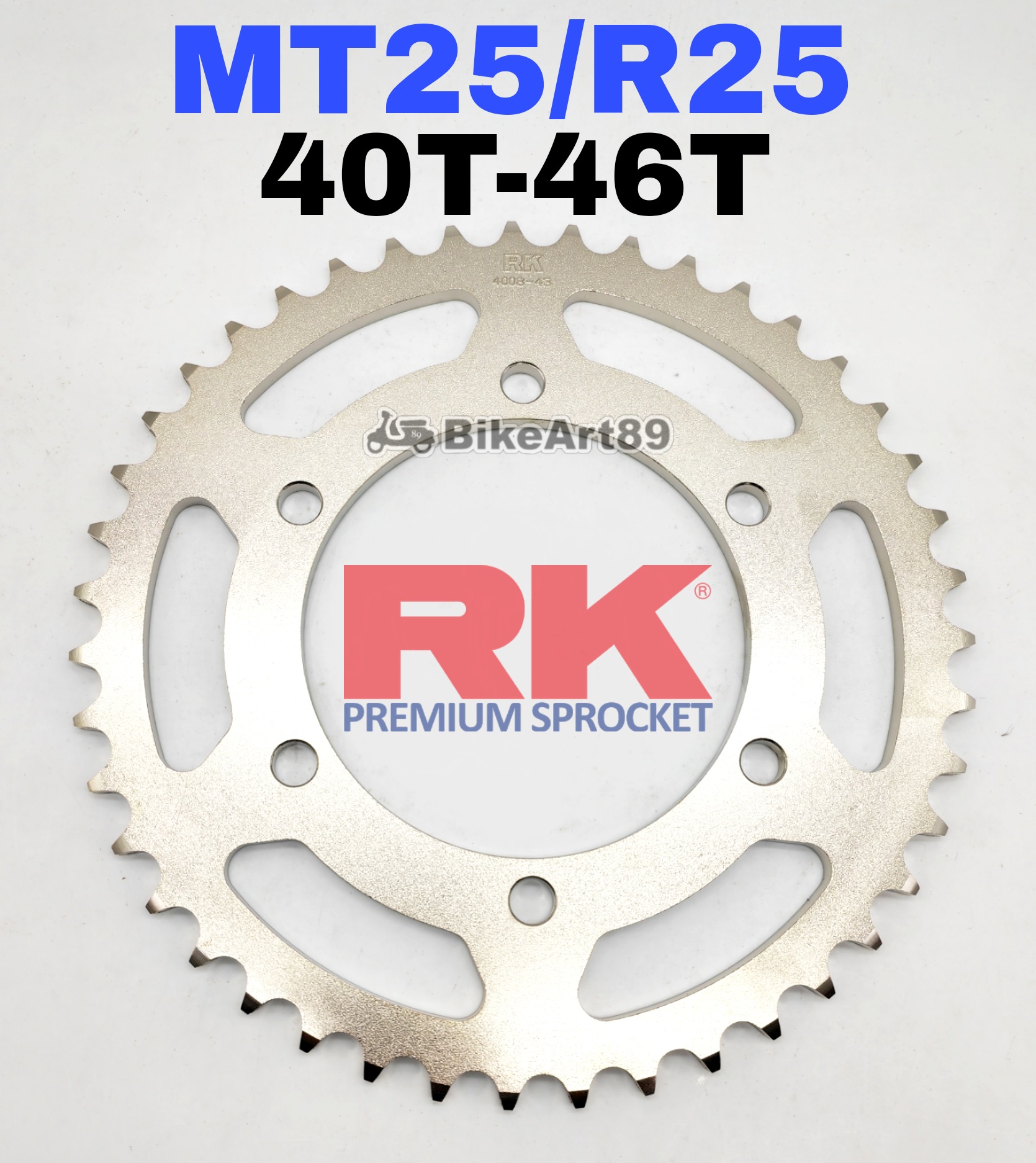 RK Sprocket Set YAMAHA R25 520 RK KLO2 O-Ring Rivet Black / Gold Chain ...