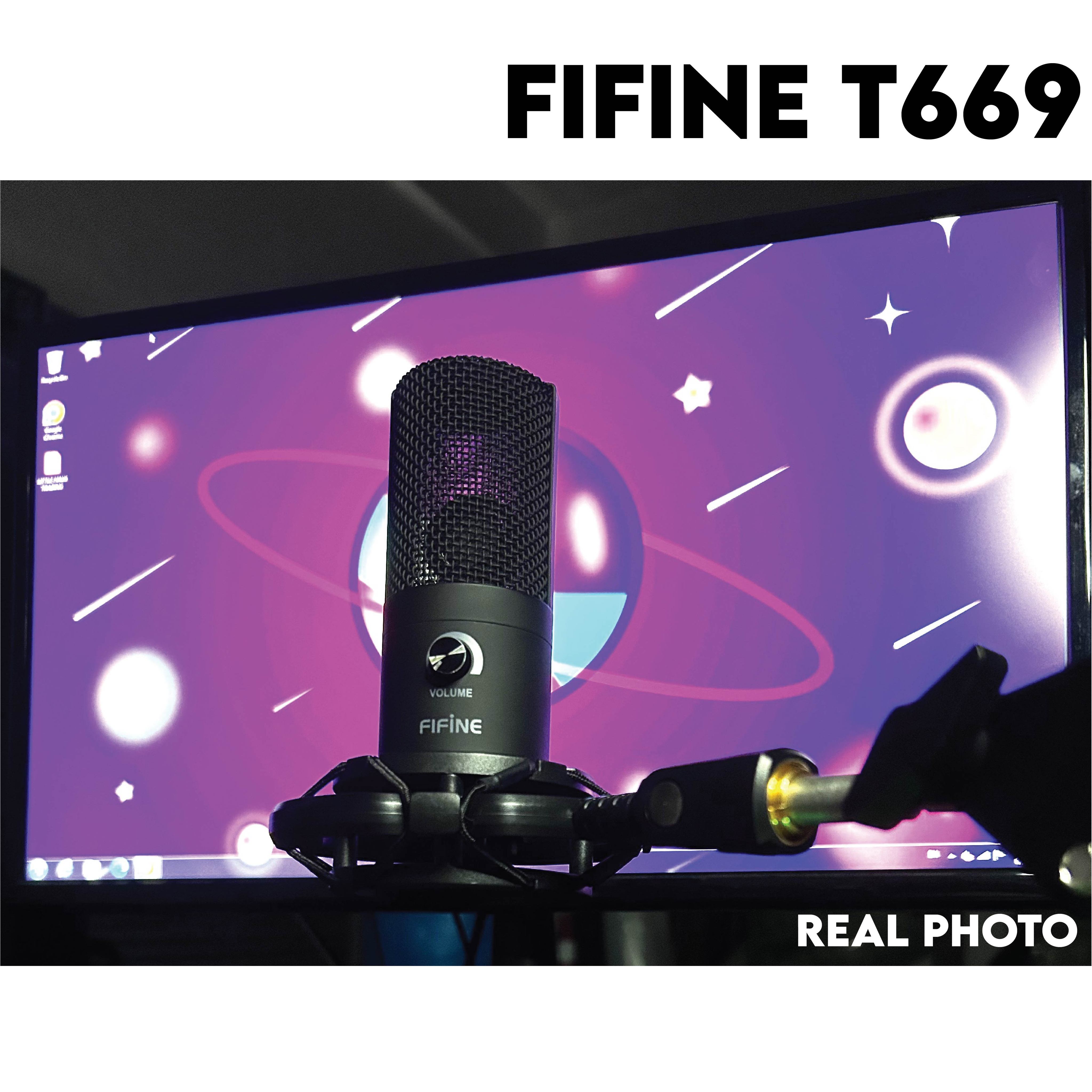 FIFINE T669 Studio Condenser USB Microphone, Computer PC Microphone Kit ...