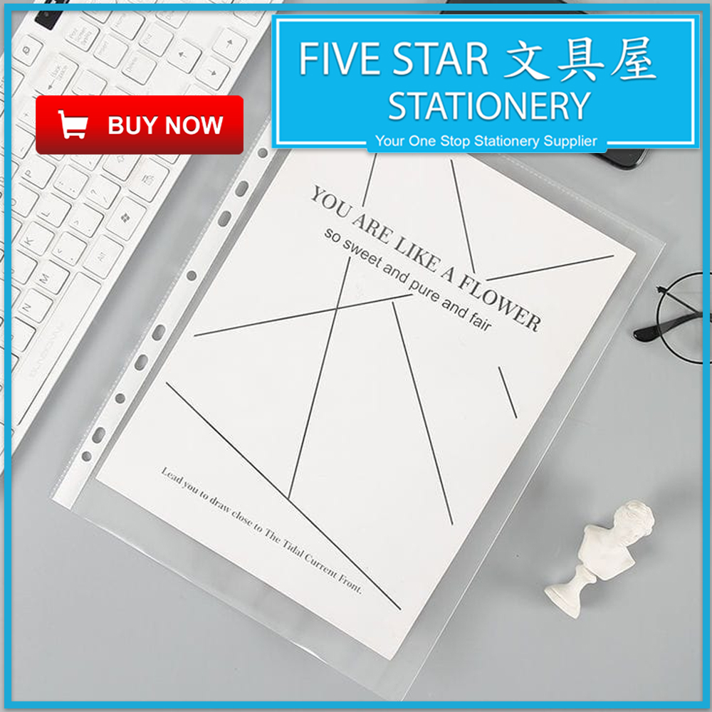 fivestar2u Sheet Protector 11 Holes 4C Loose Leaf Document Filing Ring ...