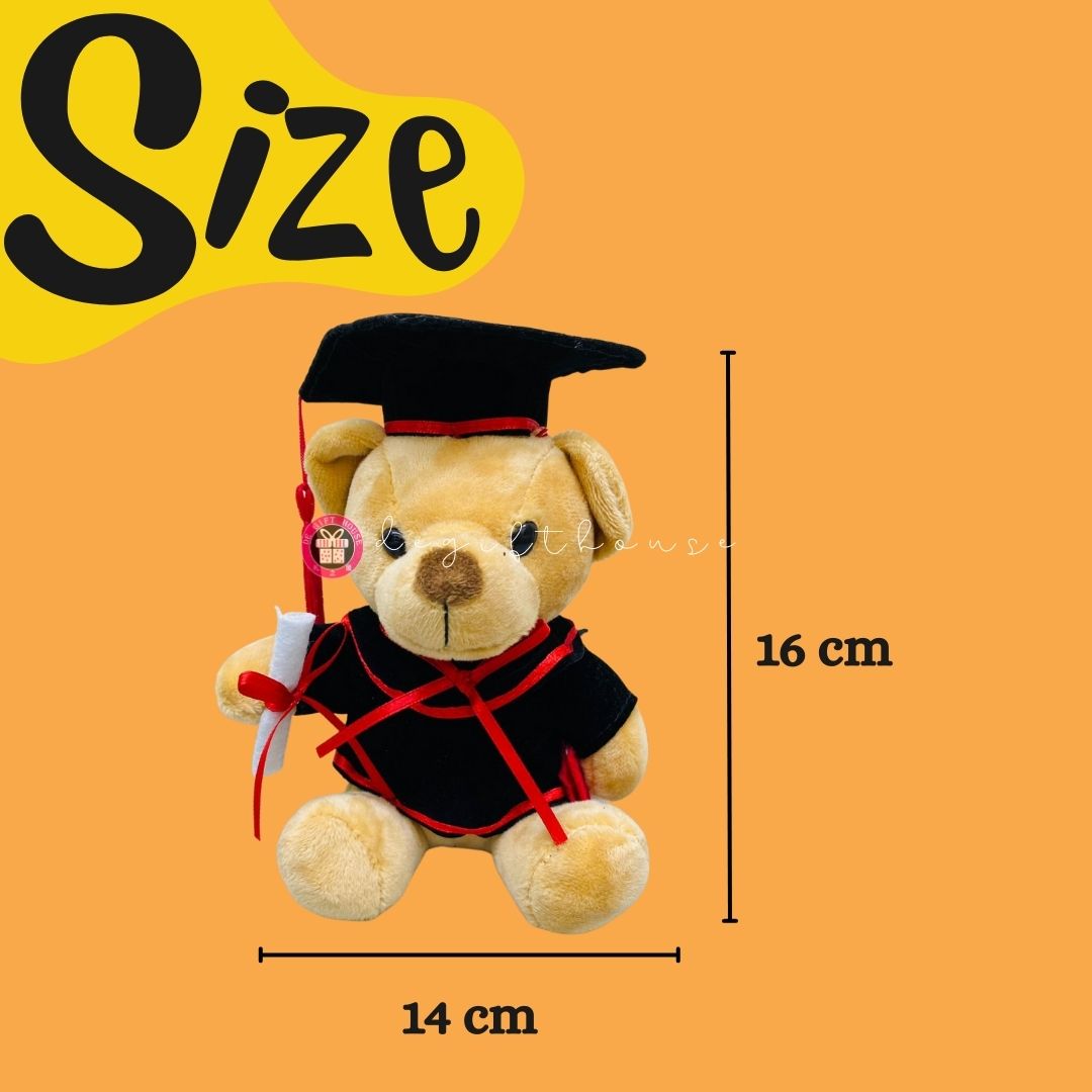 [Ready Stock] Teddy Bear Convocation Bear Plush Keychain Graduation ...