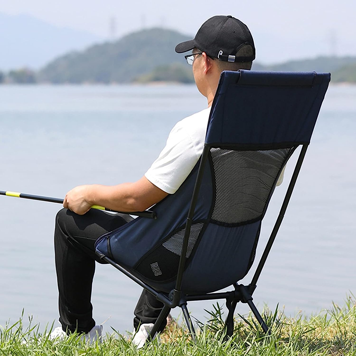 TEEMI Kerusi Healing Lipat Foldable Camping High Back Moon Chair ...