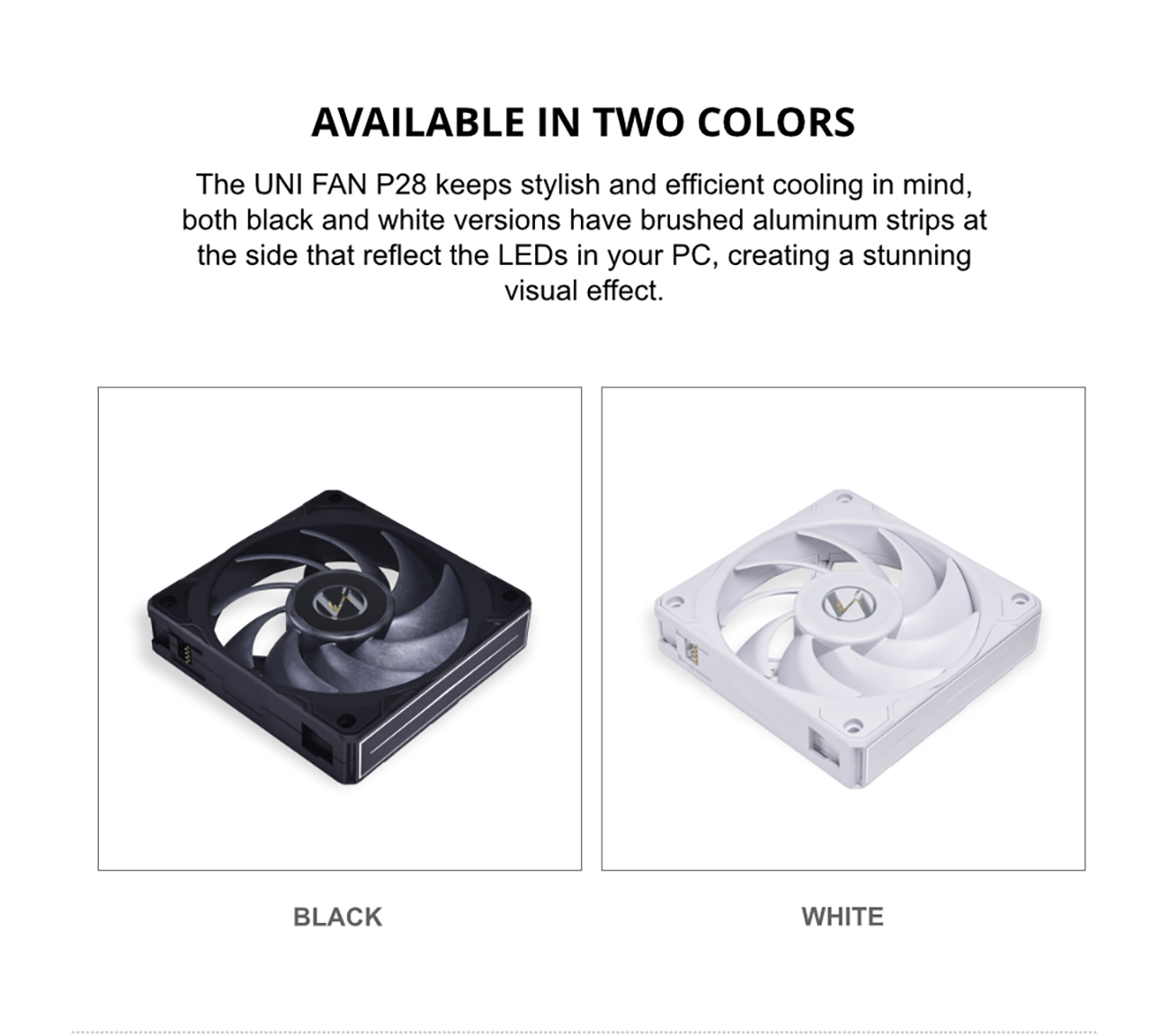 LIAN LI UNI FAN P28 120mm CASING FAN (SINGLE PACK / TRIPLE PACK) - BLACK / WHITE | Shopee Malaysia
