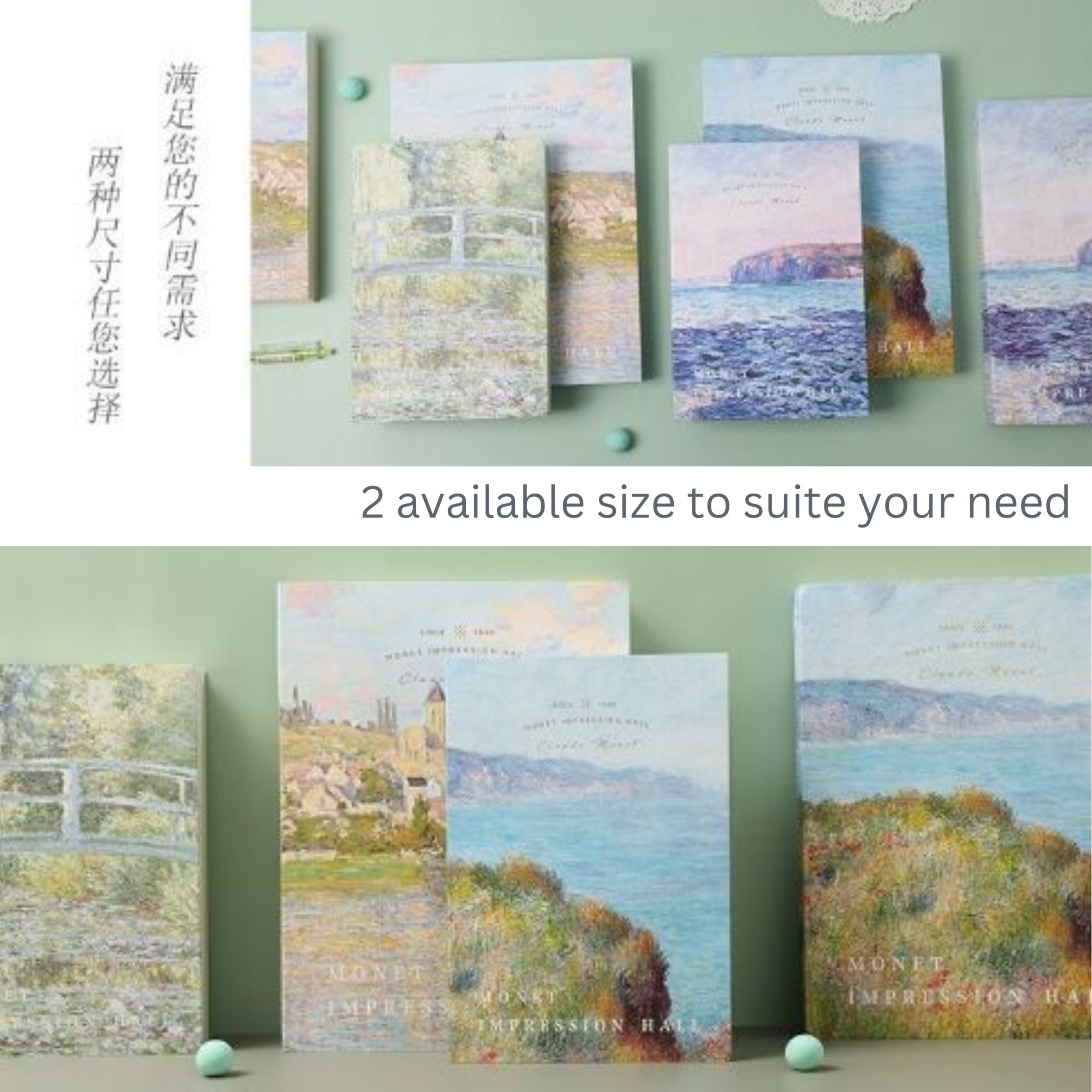 Monet Impression Sketchbook A5 B5 120 Sheets Drawing Book Painting Book ...