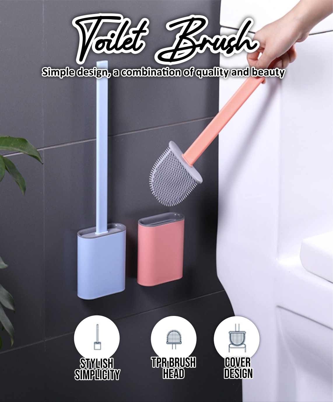 Toilet Crevice Brush Bathroom Cleaning Brush Berus Cuci Tandas Berus ...