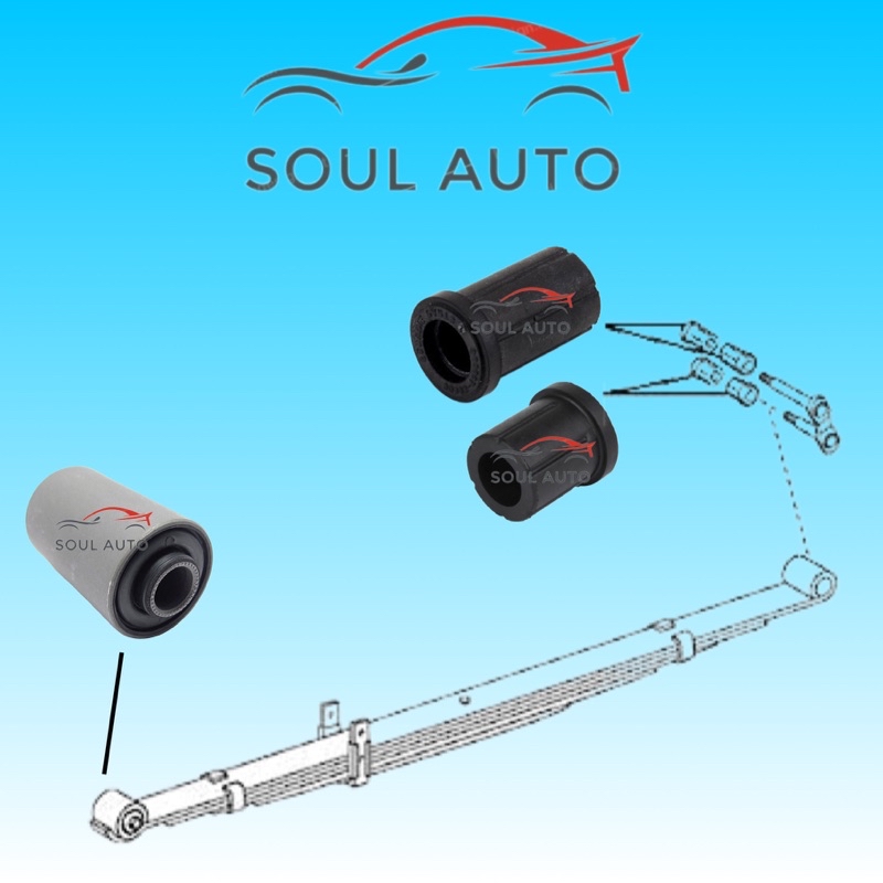 10pcs Toyota Hilux Vigo KUN25 KUN26 Rear Leaf Spring Bush Set | Shopee ...