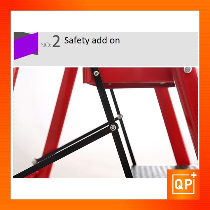 STRONGMAN HEAVY DUTY INDOOR FOLDING LADDER 3 - 6 STEPS WITH HAND GRIP ...