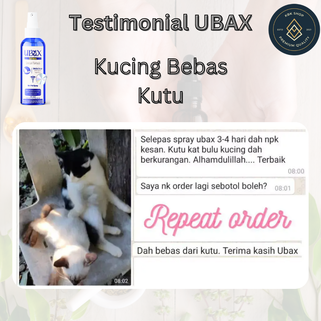 Ubax Ubat Kutu Kucing Ubax Kucing Kutu Ubat Spray Kutu Kucing 100mL ...
