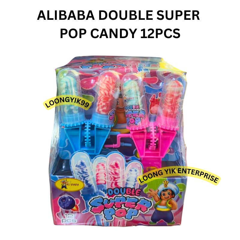 ALIBABA DOUBLE SUPER POP CANDY 12PCS HALAL | Shopee Malaysia