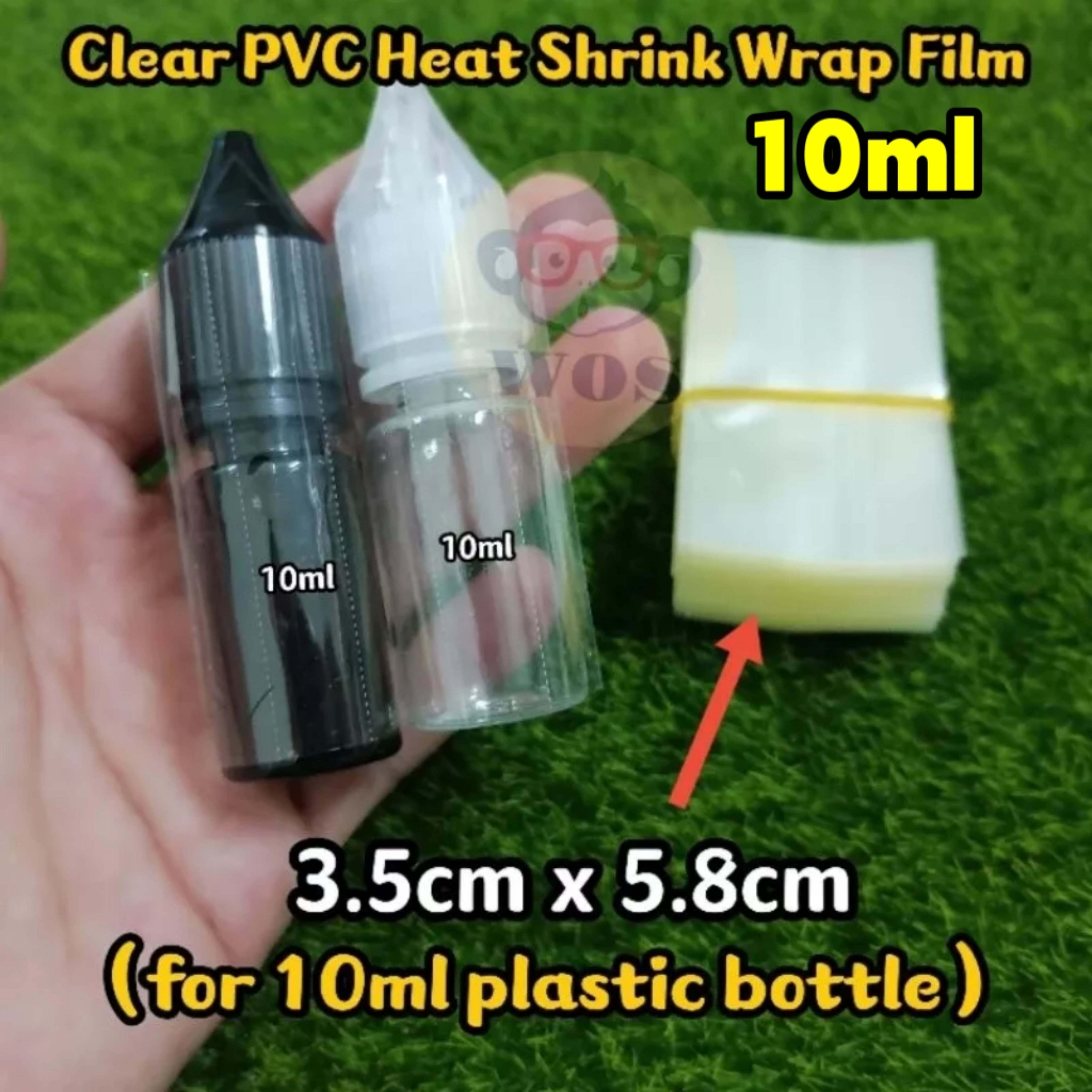 Ready Stock 5ml / 10ml Clear PVC Heat Shrink Wrap Film Plastic Bottles 热缩膜 / 收缩膜 | Shopee Malaysia