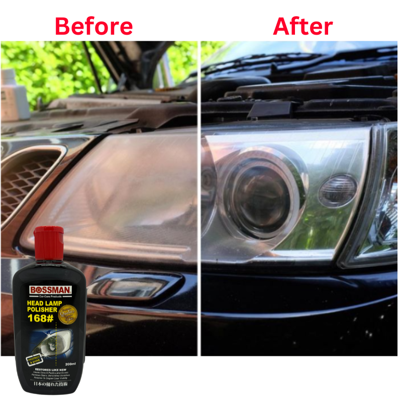 SW BOSSMAN Head Lamp Polish Headlamp Cleaner Car Care Cleaner Pengilat ...