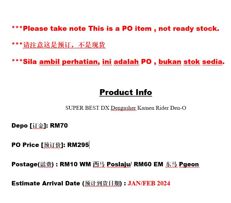 SUPER BEST DX Dengasher Kamen Rider Den-O | Shopee Malaysia