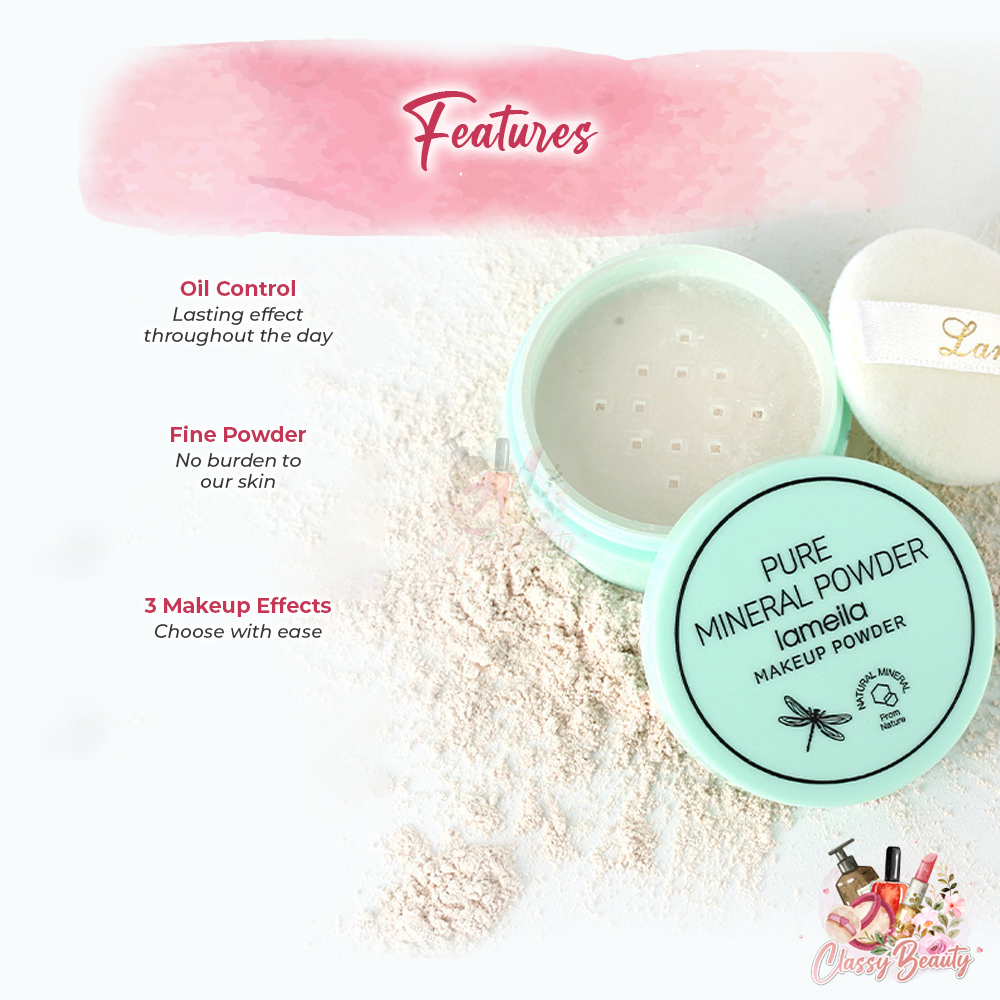 ORIGINAL Lameila Oil-control Mineral Loose Powder Mint Oil-control Set ...
