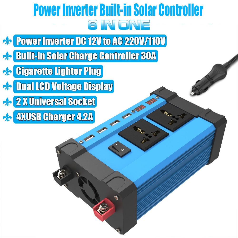JOYUHON Solar Panel Power Inverter Kit 4000W Car Inverter 12V to 220V ...