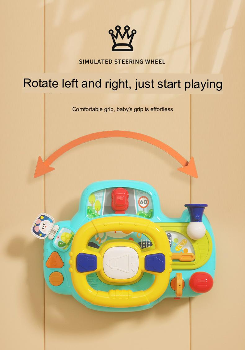 EZYLITTLES Simulate Driving Car Steering Wheel Baby Musical Stroller ...