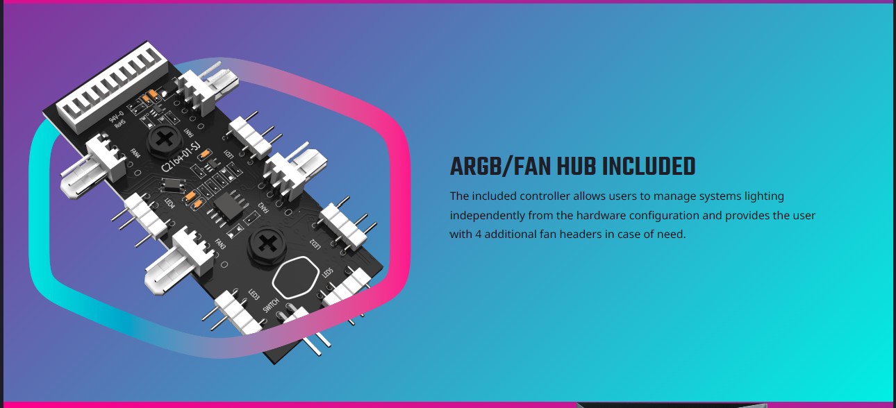 Cooler Master CMP 320 ARGB M-ATX PC Case ( CP320-KGNN-S00 / CP320-KGNN ...