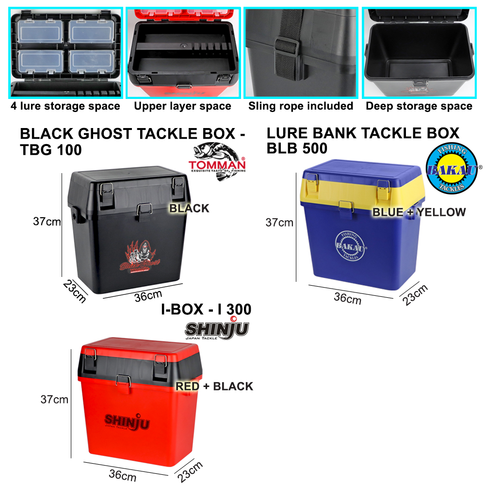 Ajiking Pro Box ARX 203 ARS Tomman TBG 100 Shinju Bakau Box Fishing ...