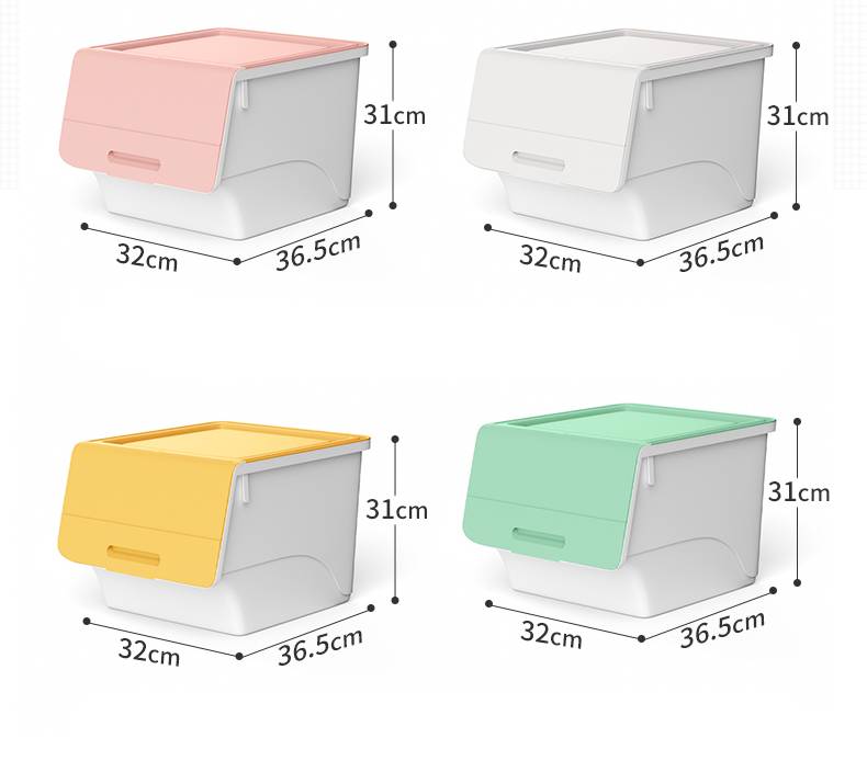 READY STOCK ️36L Multipurpose Front Opening Storage Box Orgnizer Box ...