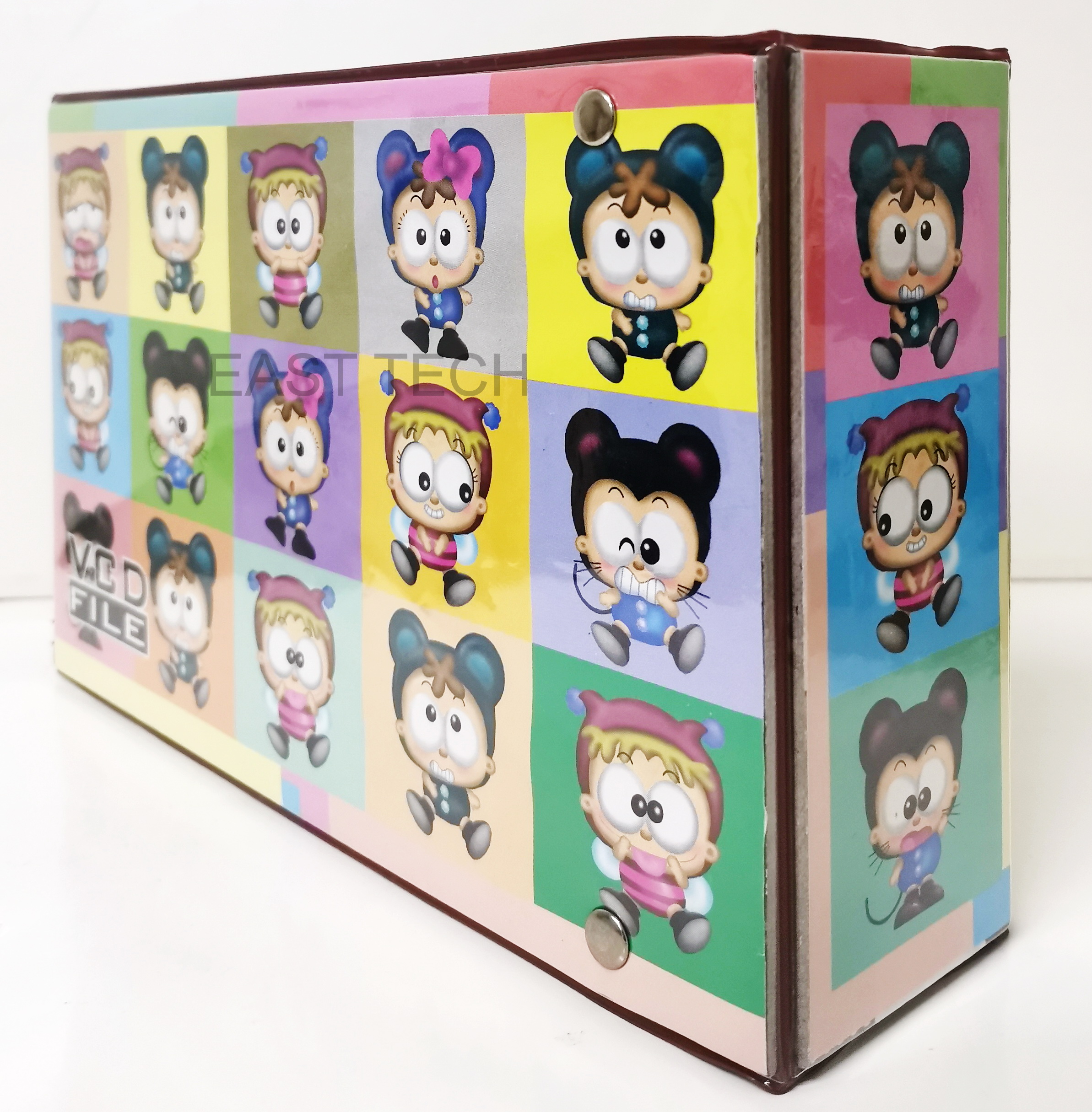 CARTOON CD Sleeve Hard Cover SMALL PVC 2D Ring CD VCD File / CD VCD ...