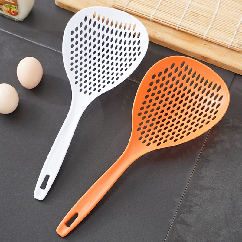 𝗧𝗔𝗛𝗔𝗡 𝗛𝗔𝗕𝗔 》Large Noodle Colander Spoon Long Handle Food Strainer ...
