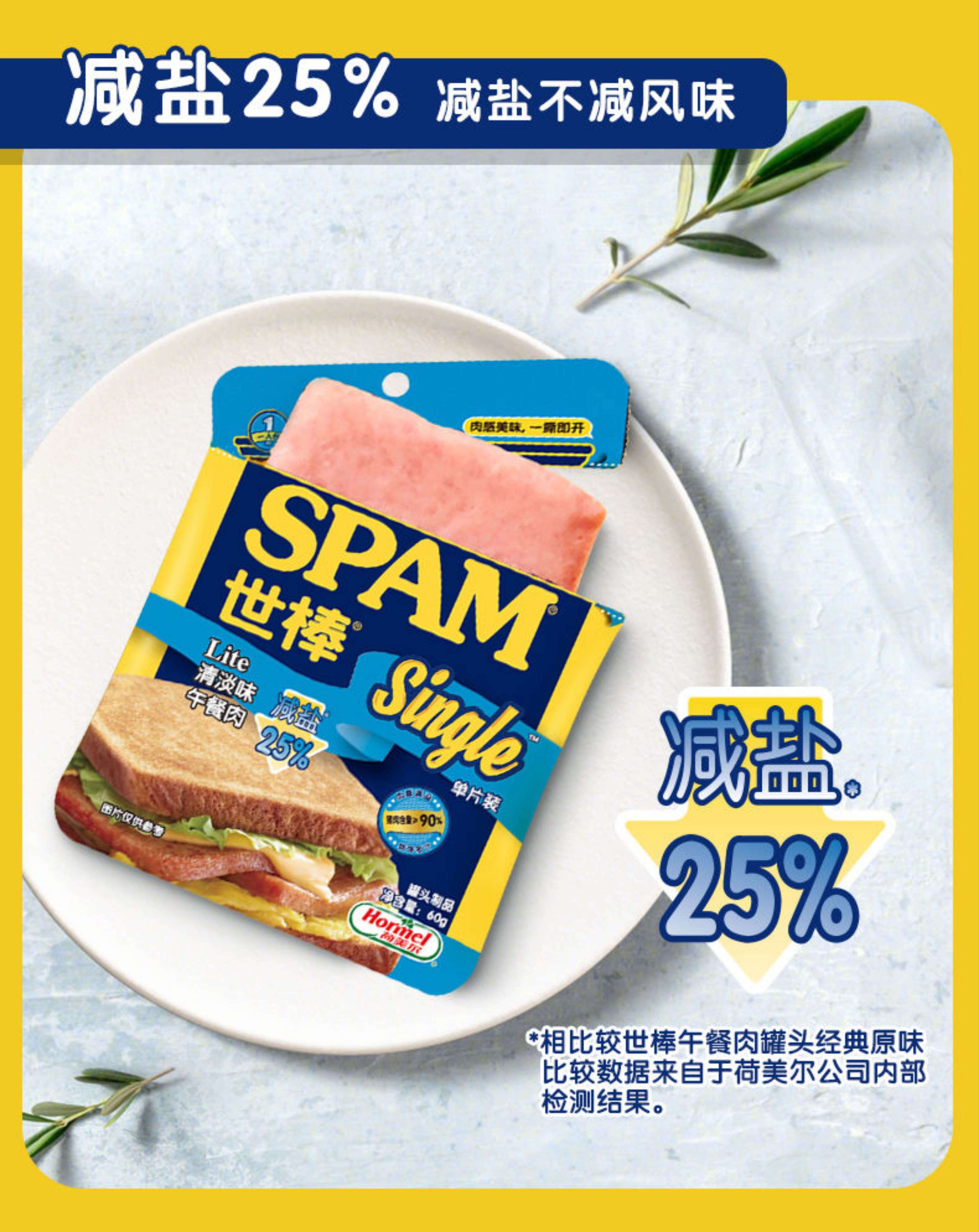 [SPAM LUNCHEON MEAT]60g SPAM午餐肉 午餐肉独立包装 单片装 便携午餐肉 | Shopee Malaysia
