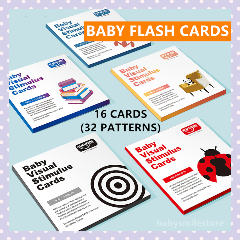 Montessori Baby Flash Card Baby Visual Stimulus Card 0-36 Months Early ...