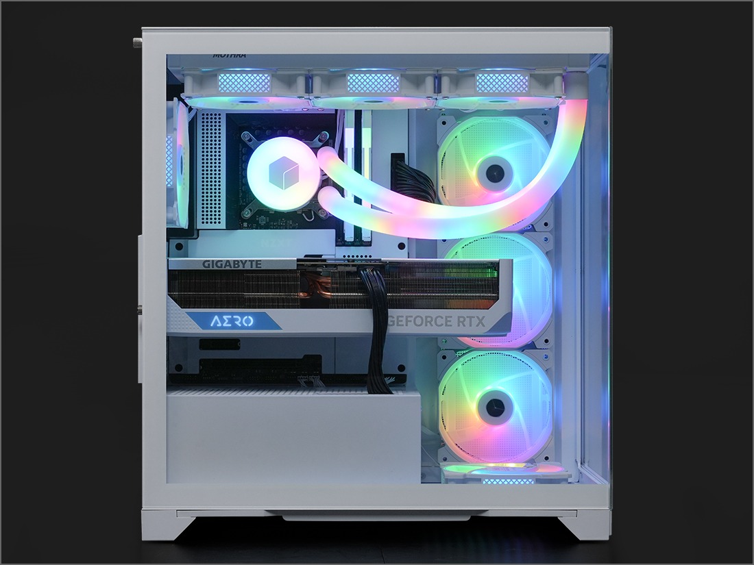 1st Player MIKU MI8 Tempered Glass ATX Gaming Pc Casing (WHITE/BLACK ...