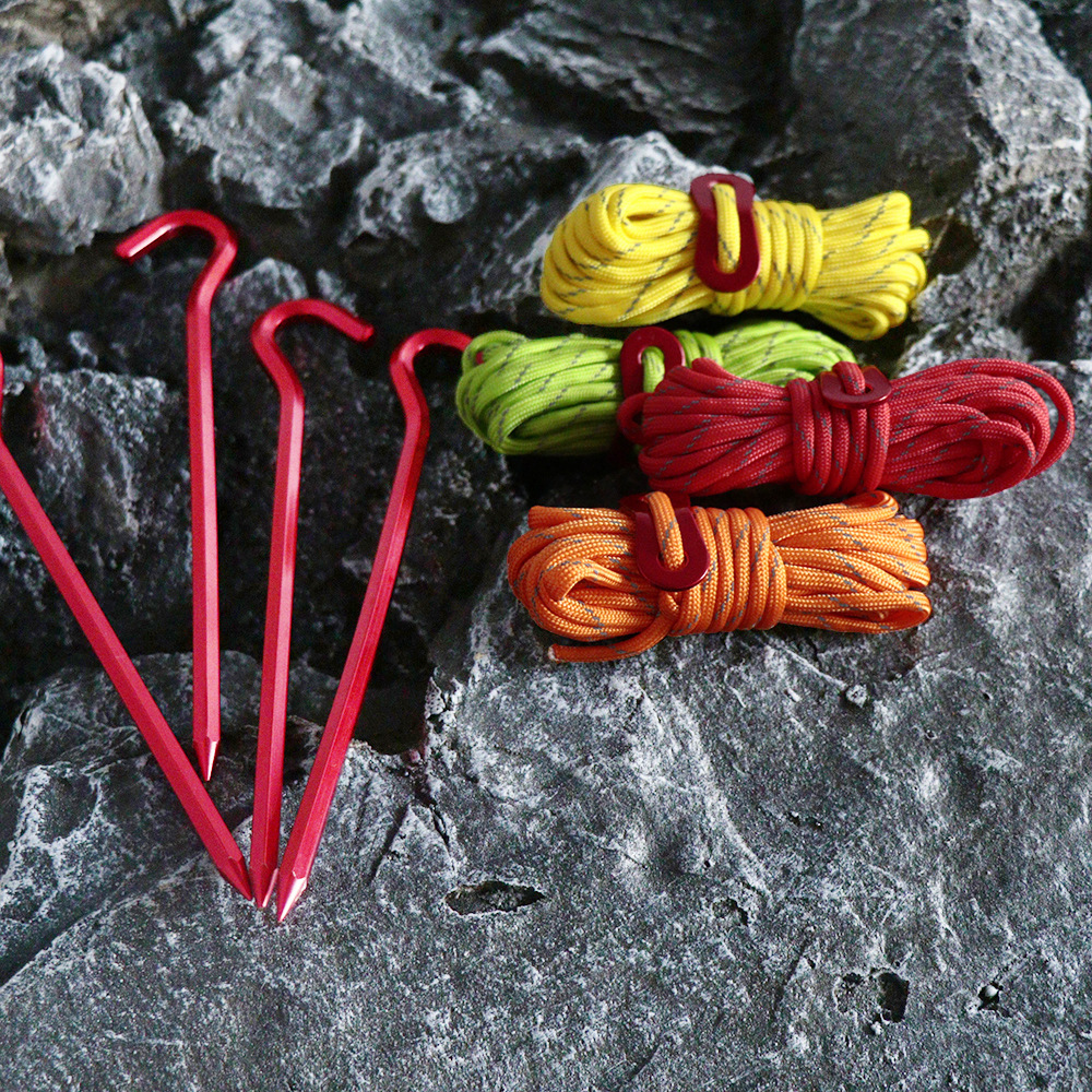 Camping Tent Rope Nylon Anti-slip Paracord Rope Flysheet Tarp Wind Rope ...