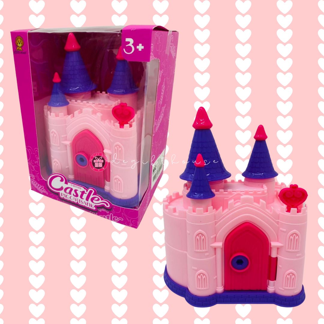 Children Pretend Piggy Bank Castle Disney Coin Bank Saving Box Children ...