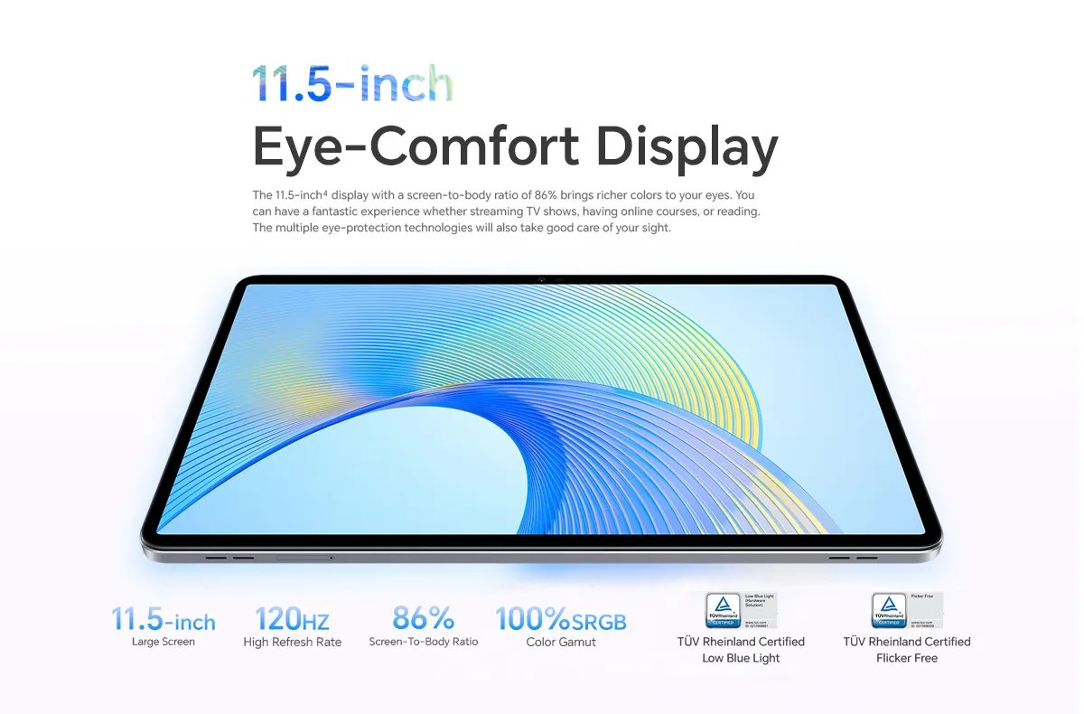 HONOR Pad X9 LTE 7(4GB+3GB)+128GB 11.5" 120Hz 2K HONOR Fullview Display ...