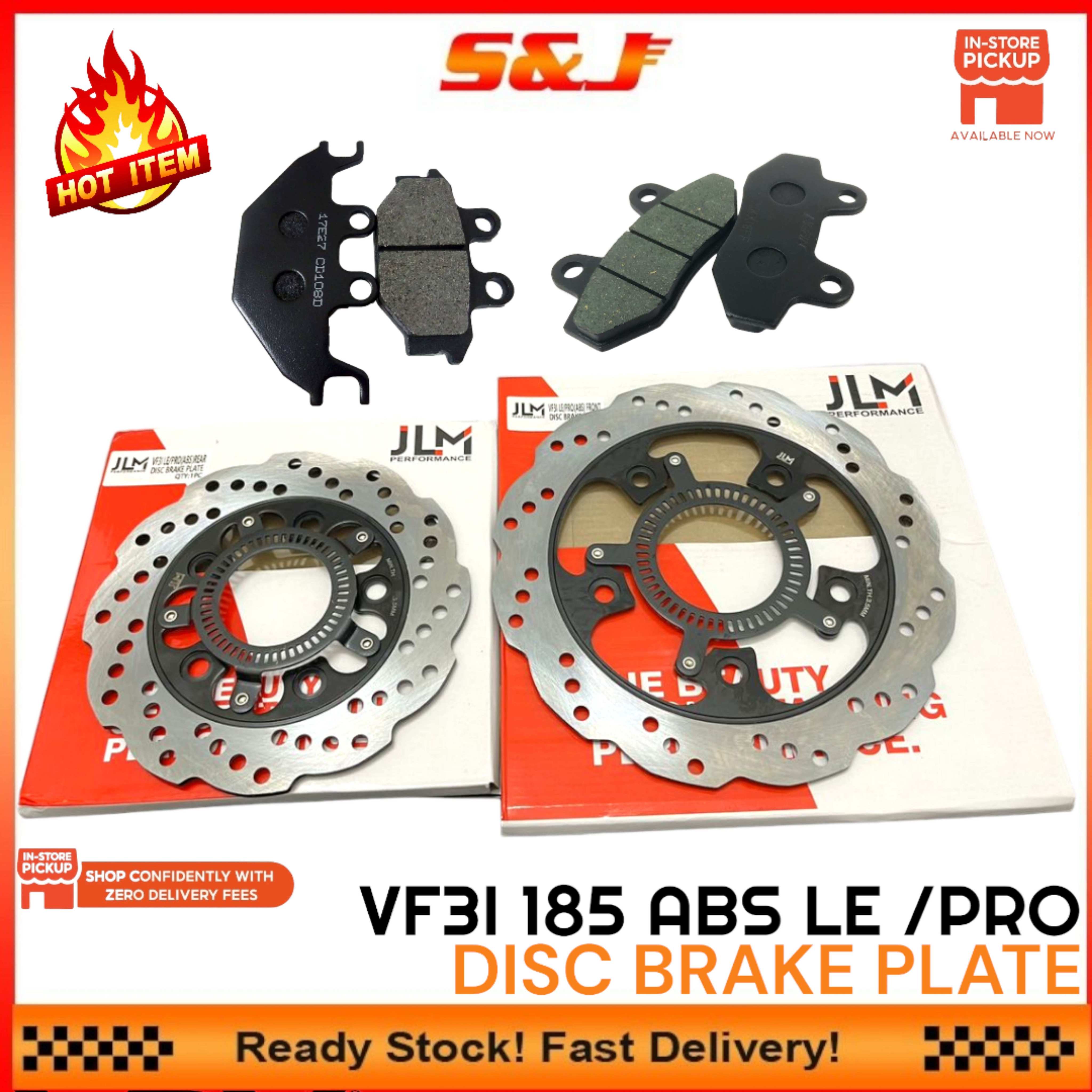 SYM VF3I 185 ABS LE PRO FRONT REAR DISC BRAKE PLATE PILING DISC DEPAN ...