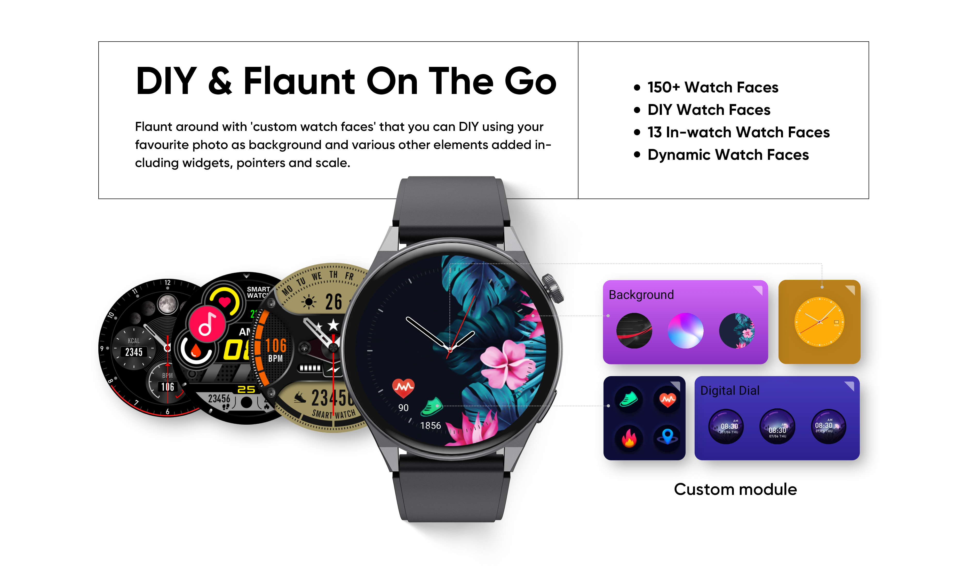 realme DIZO Smart Watch R2 Wireless Charging AMOLED Display Sports ...