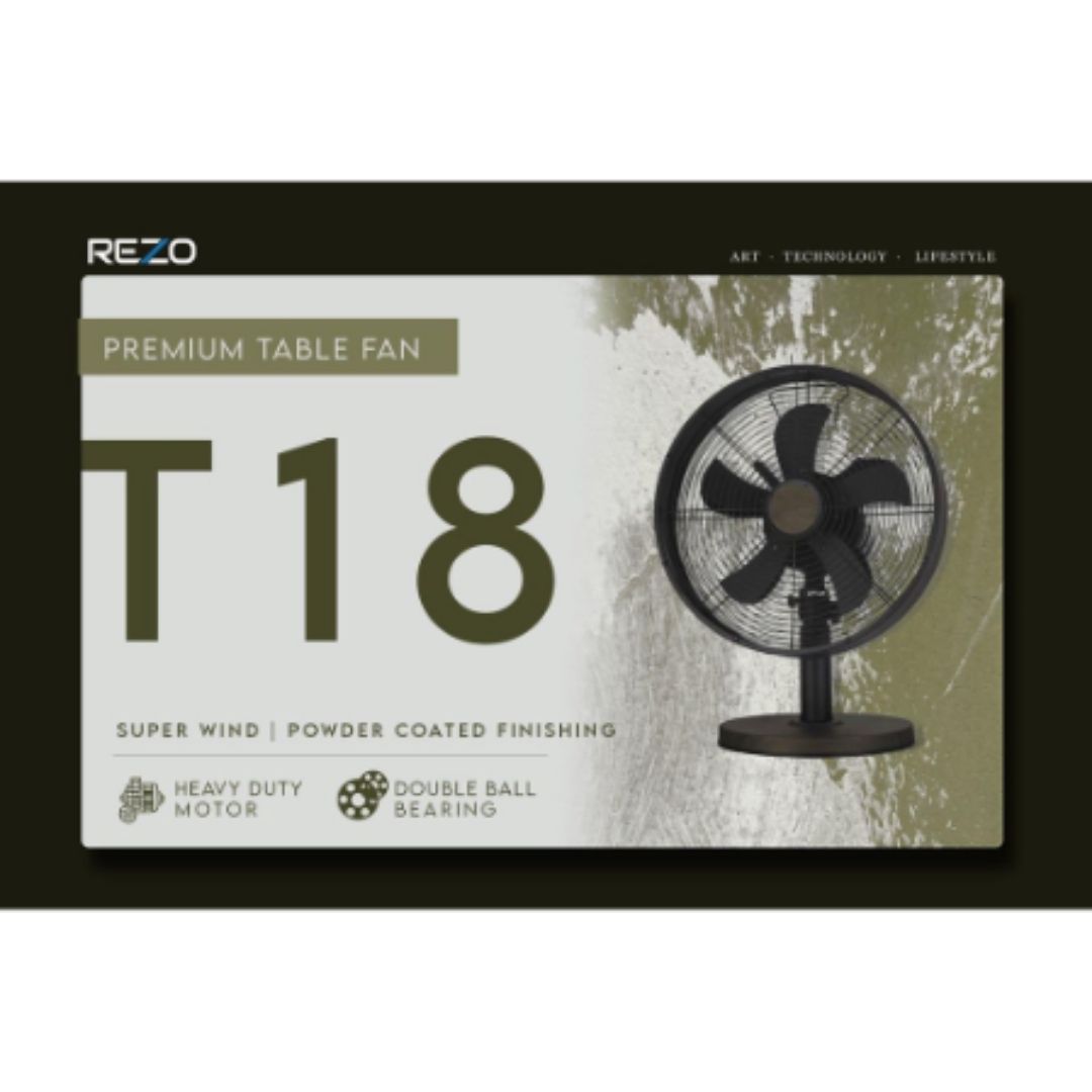 Rezo T18 Table Fan 12 INCH | Shopee Malaysia