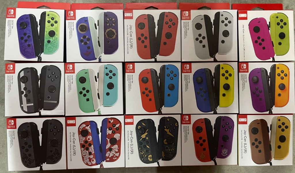 Nintendo Switch OLED / V1/V2 Joy Con JOYCON Controller (L/R) with Strap ...