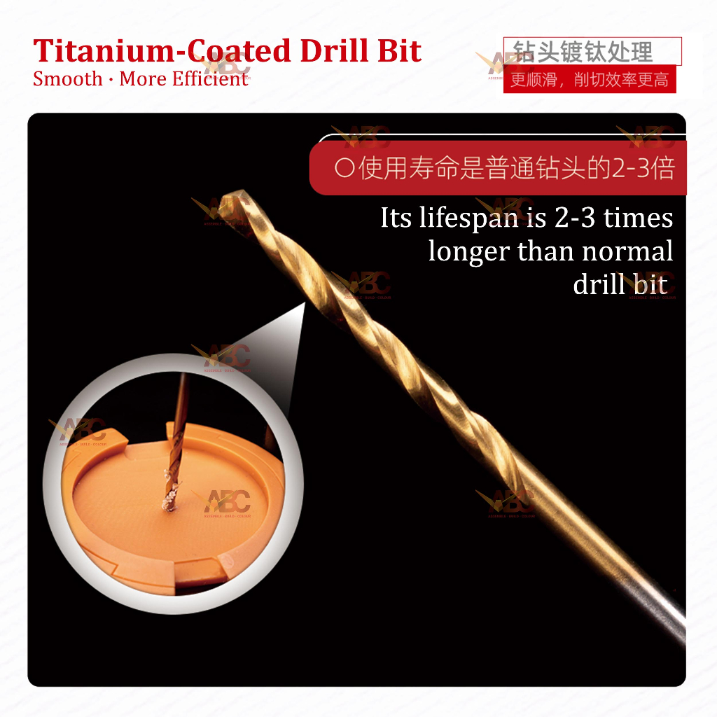 (HobbyMio) HMZ01 Hand Drill & Bit - Quick Release Mini Pin Vise Twist ...