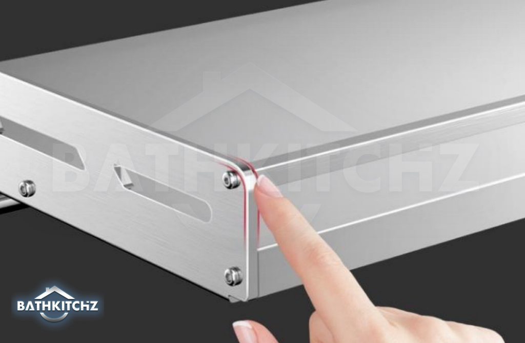 BATHKITCHZ 304 Stainless Steel Kitchen Rack Storage Oven Rack Microwave ...