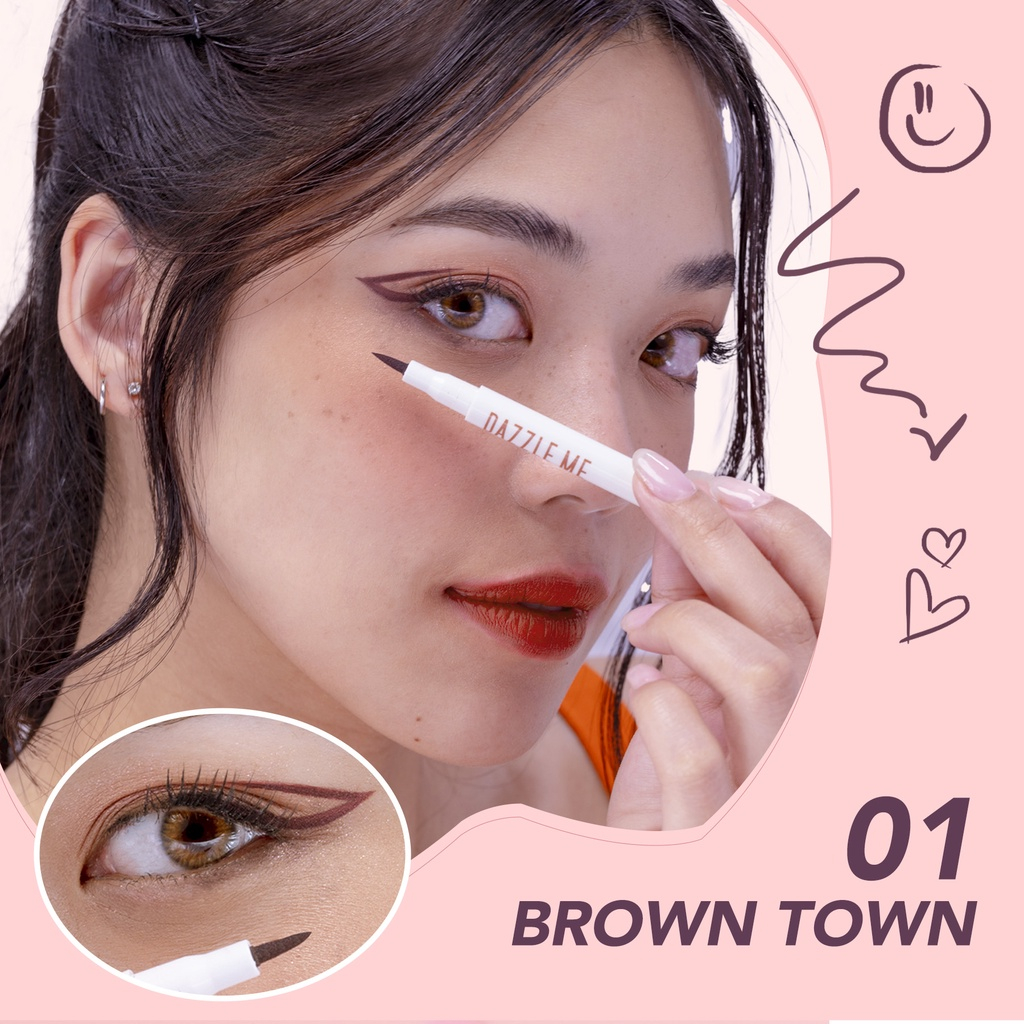 [LOCAL SHIPMENT] DAZZLE ME Color-Chic Liquid Eyeliner Colour Eyeliner ...