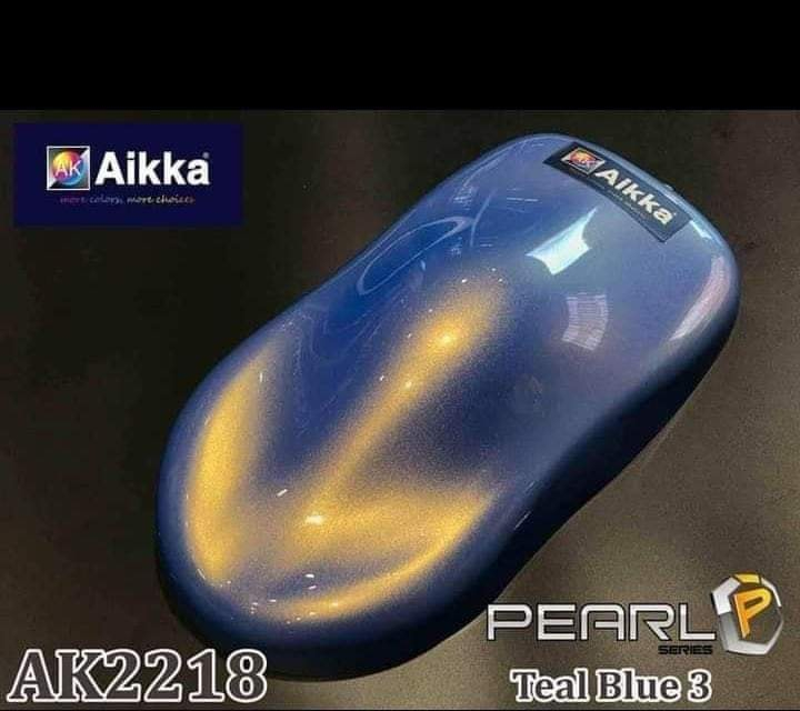 AIKKA AK2218 Teal Blue 3 | Pearl Series | Automotive 2K Car Paint Motor ...