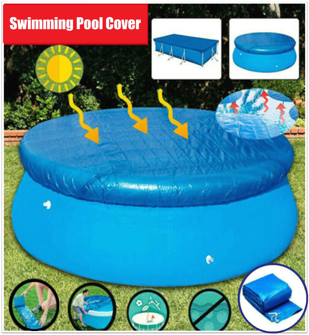 BESTWAY Swimming Pool Cover Rectangular Round Dust Cloth Thickened Pool ...
